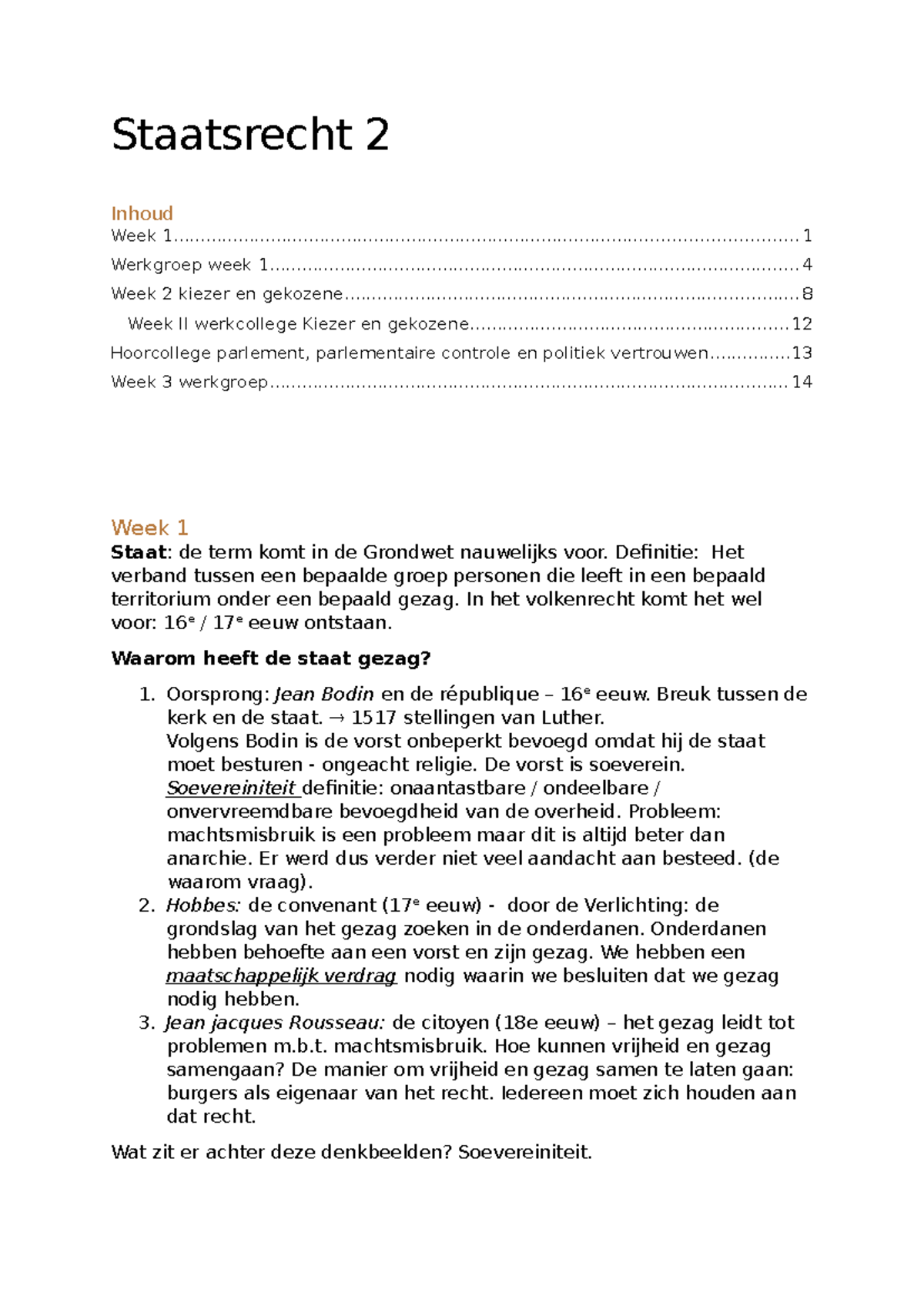 Staatsrecht 2 - - Studeersnel