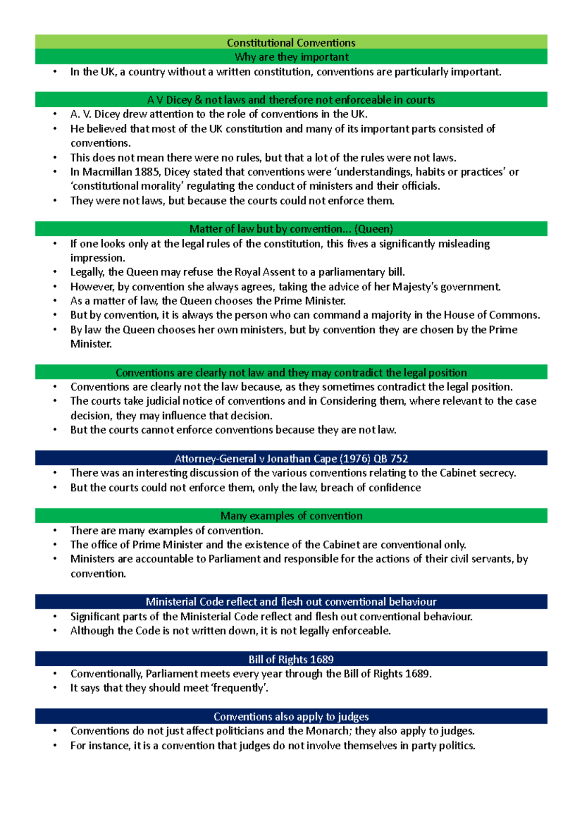 Public Law topic Exam Summary (Essay ...
