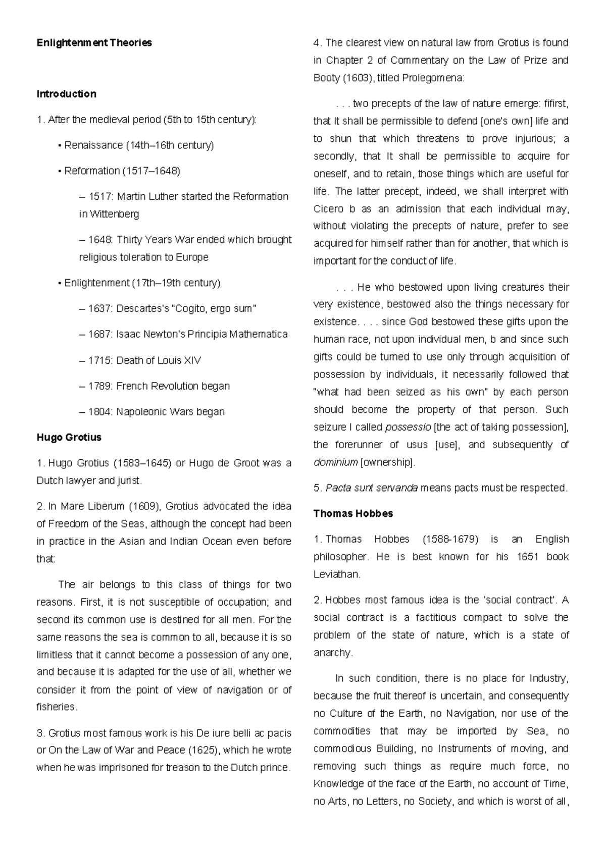 Chapter 10 (Enlightenment Theories) - Enlightenment Theories ...