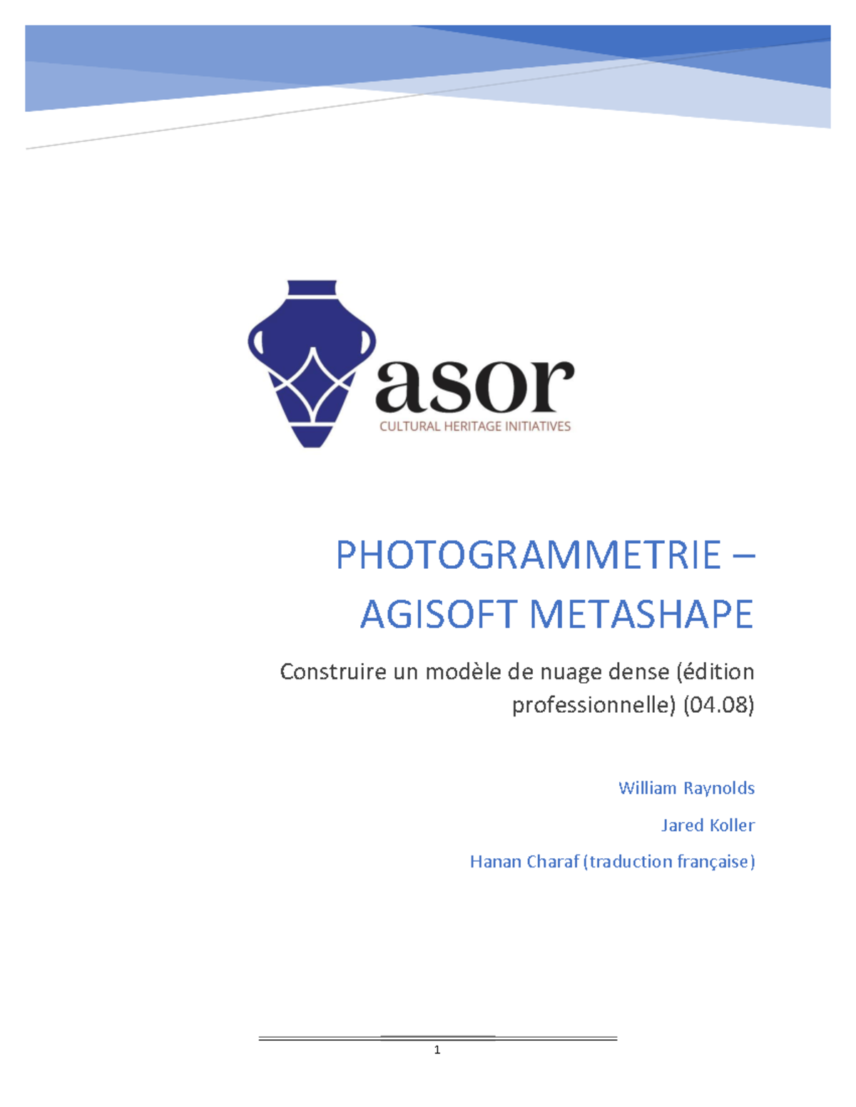 ASOR Tutorial 04-08 Photogrammetry-Agisoft-Dense-Cloud-Fr ...