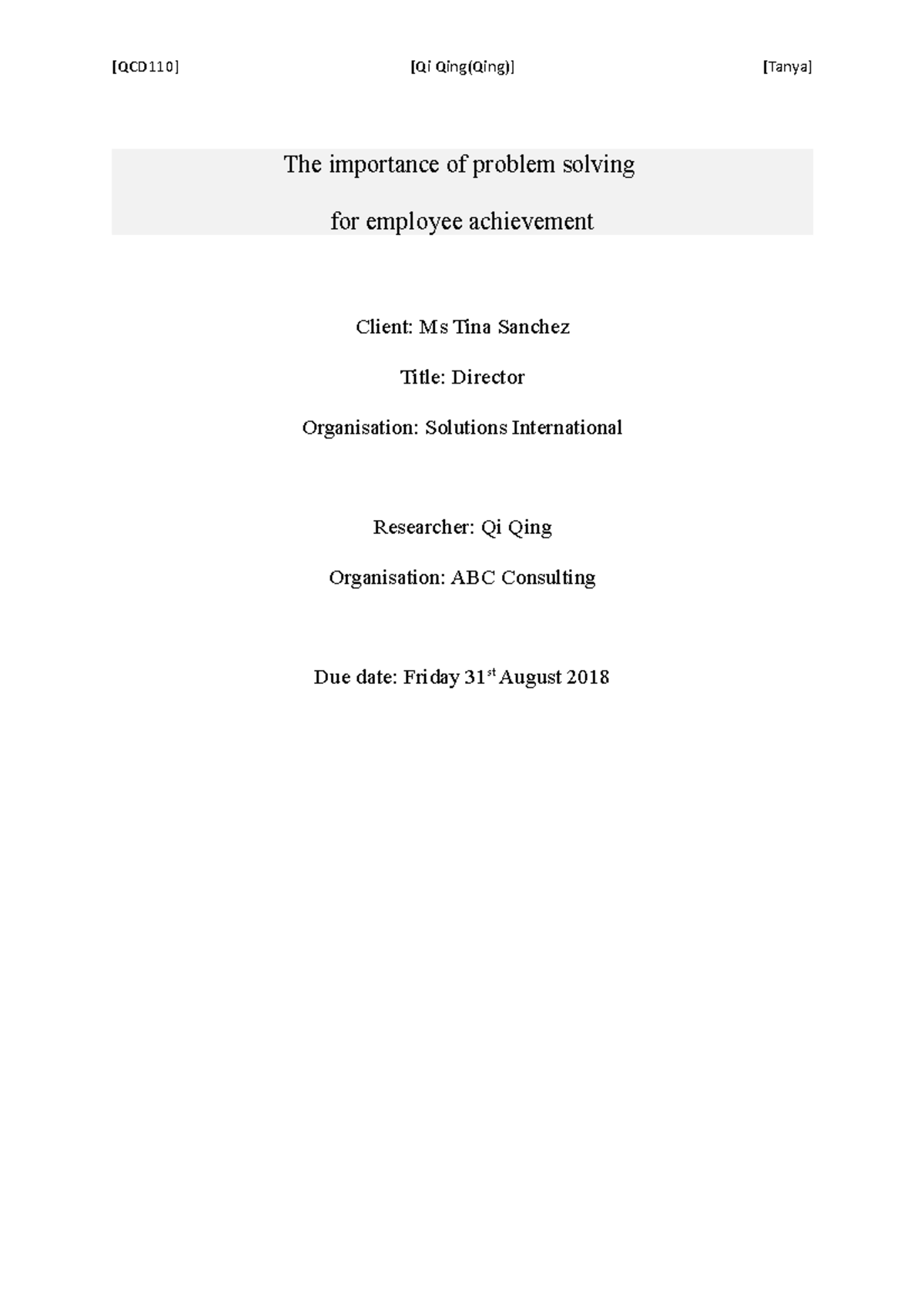 Preliminary 3a - Just partices - The importance of problem solving for ...