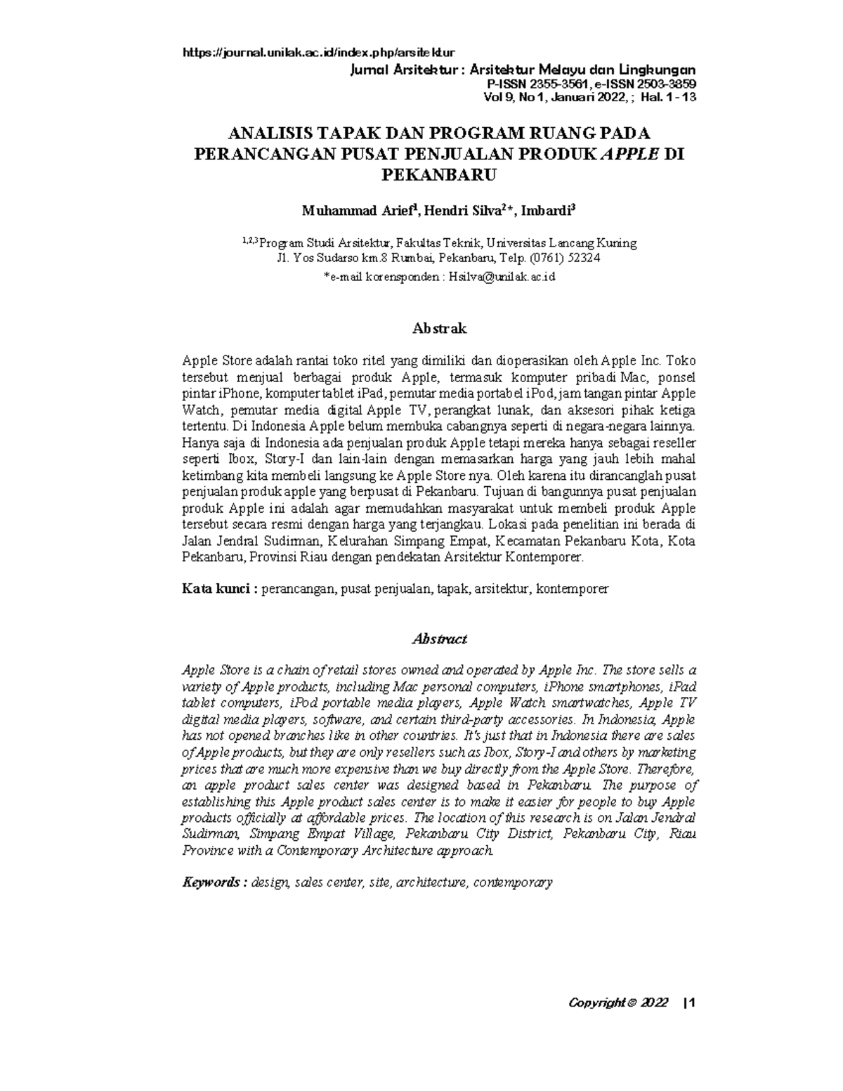 05 Analisis Tapak DAN Program Ruang - journal.unilak.ac/index.php ...
