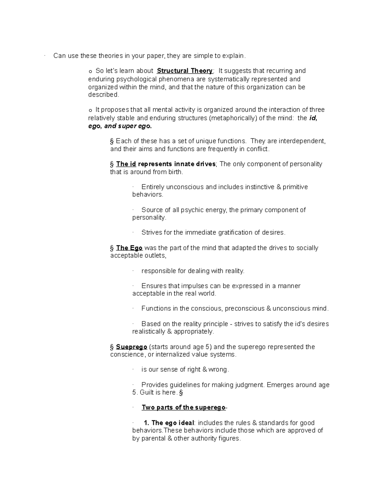 SOWK 777 Notes pt 3 - Social Work Practice - · Can use these theories ...