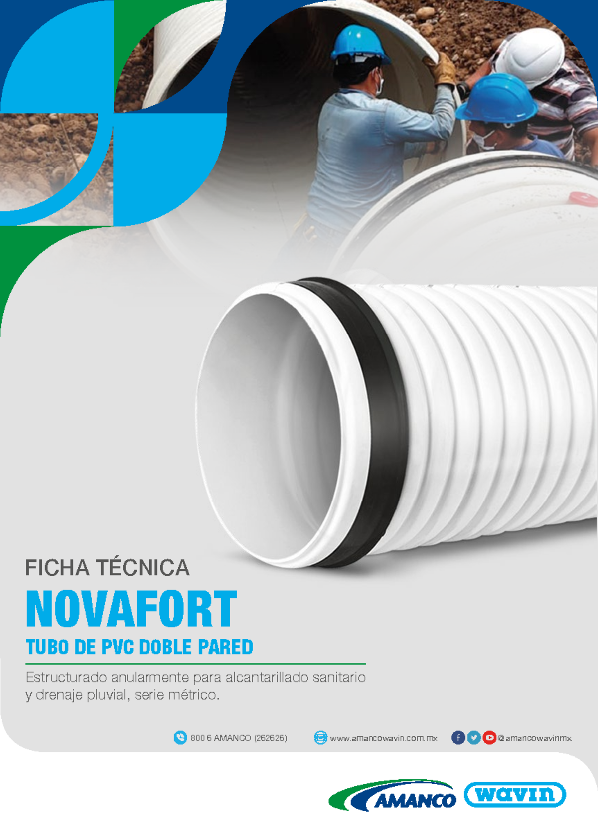 F-54576-0 - Catálogo - NOVAFORT TUBO DE PVC DOBLE PARED FICHA TÉCNICA ...