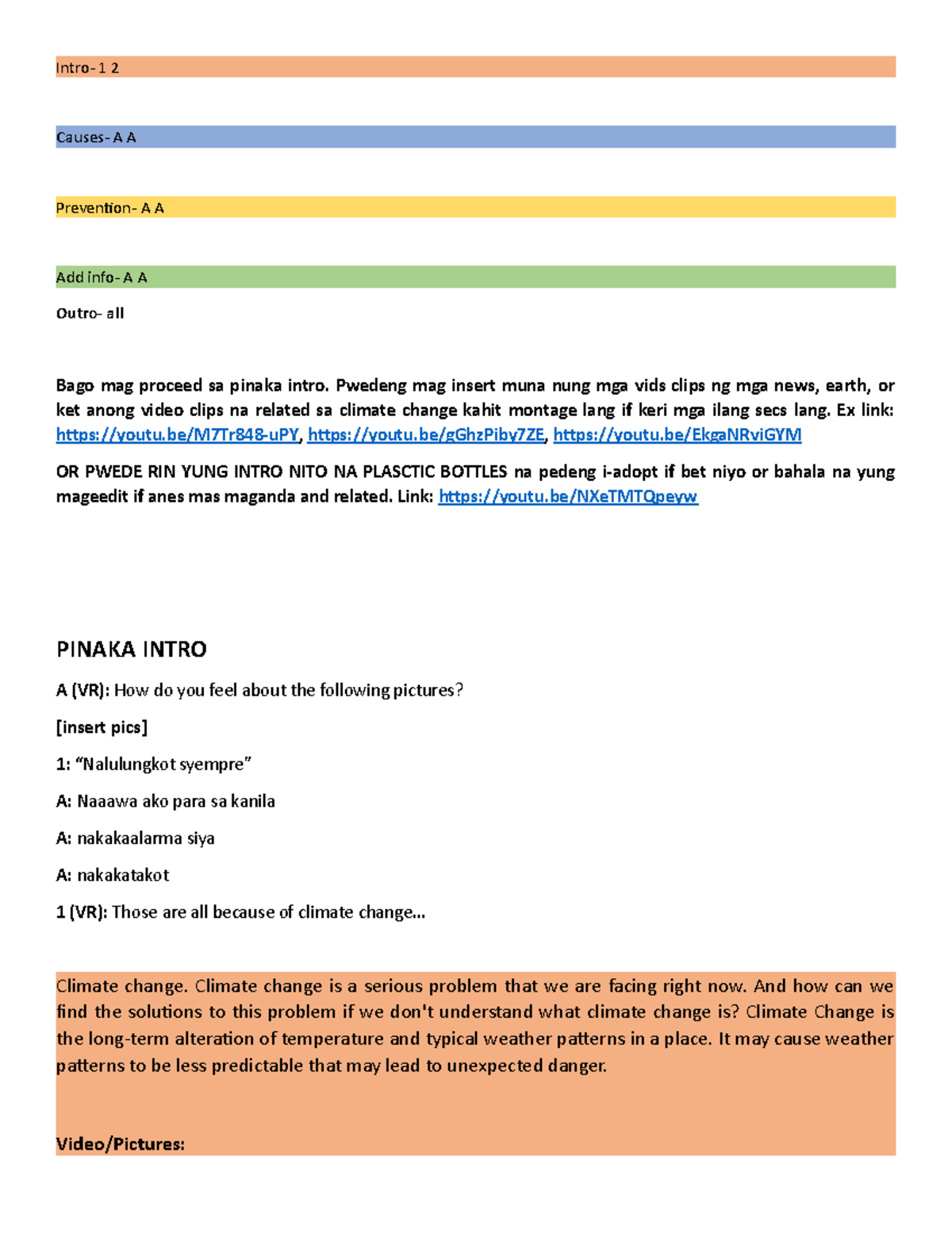 Script like to ernm - Intro- 1 2 Causes- A A Prevention- A A Add info ...