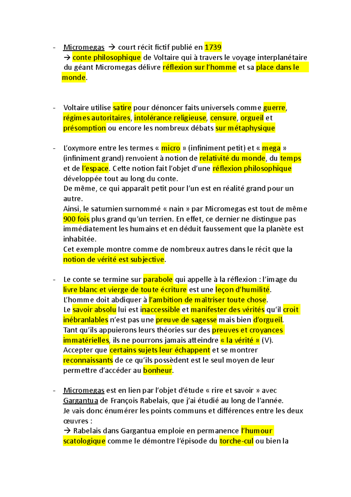 Bussubbussubbus - Analyse détaillée de Micromegas de Voltaire ...