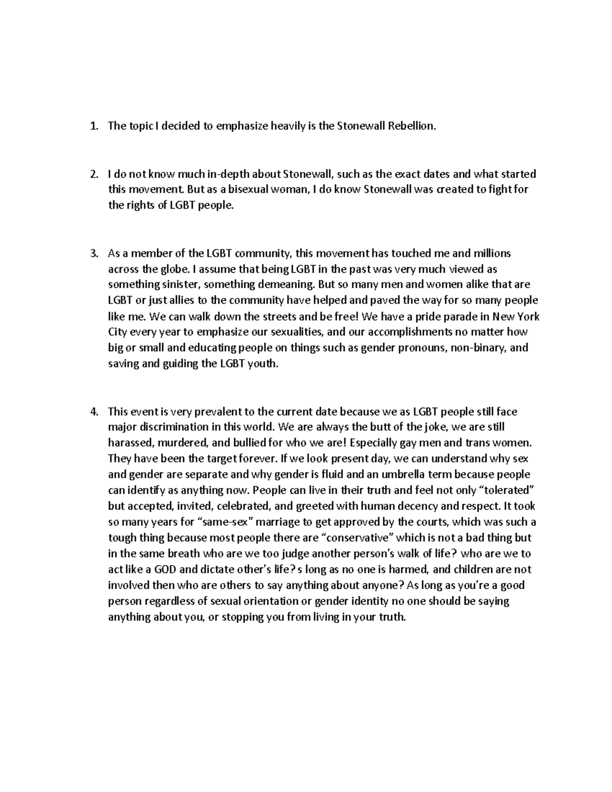 Module one Stonewall Rebellion 1-2 Activity - The topic I decided to ...