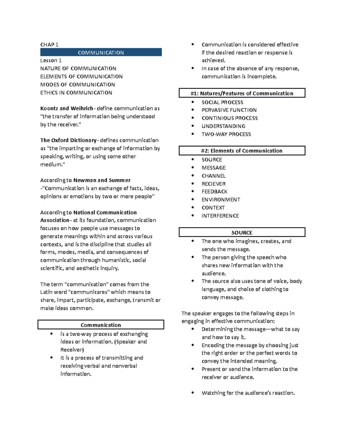 Purcomm Complete REV - PURPOSIVE COMMUNICATION - CHAP 1 COMMUNICATION ...
