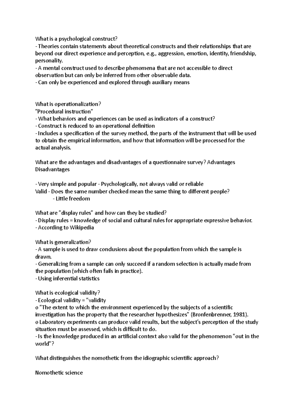 What is a psychological construct - What is a psychological construct ...