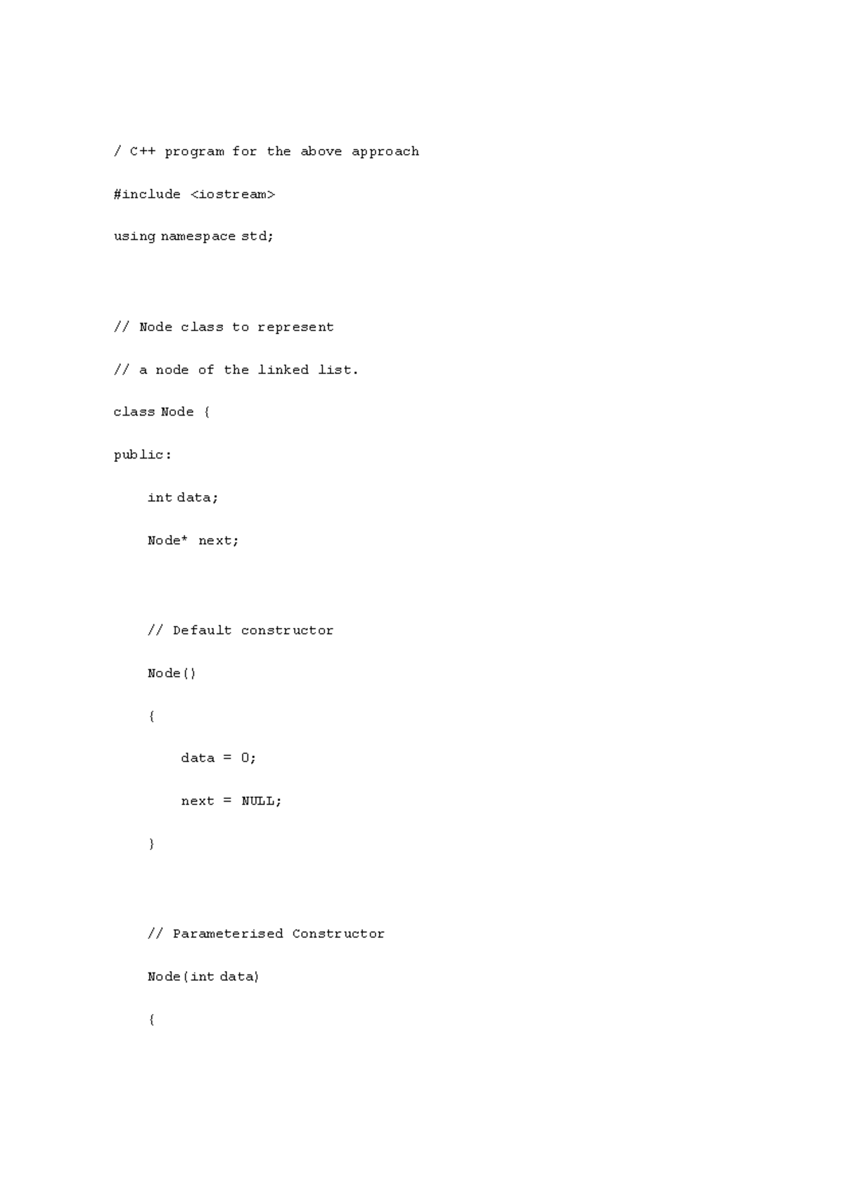 Sll In This Document We Have Implemented A Singly Linked List Using Cthis Is C