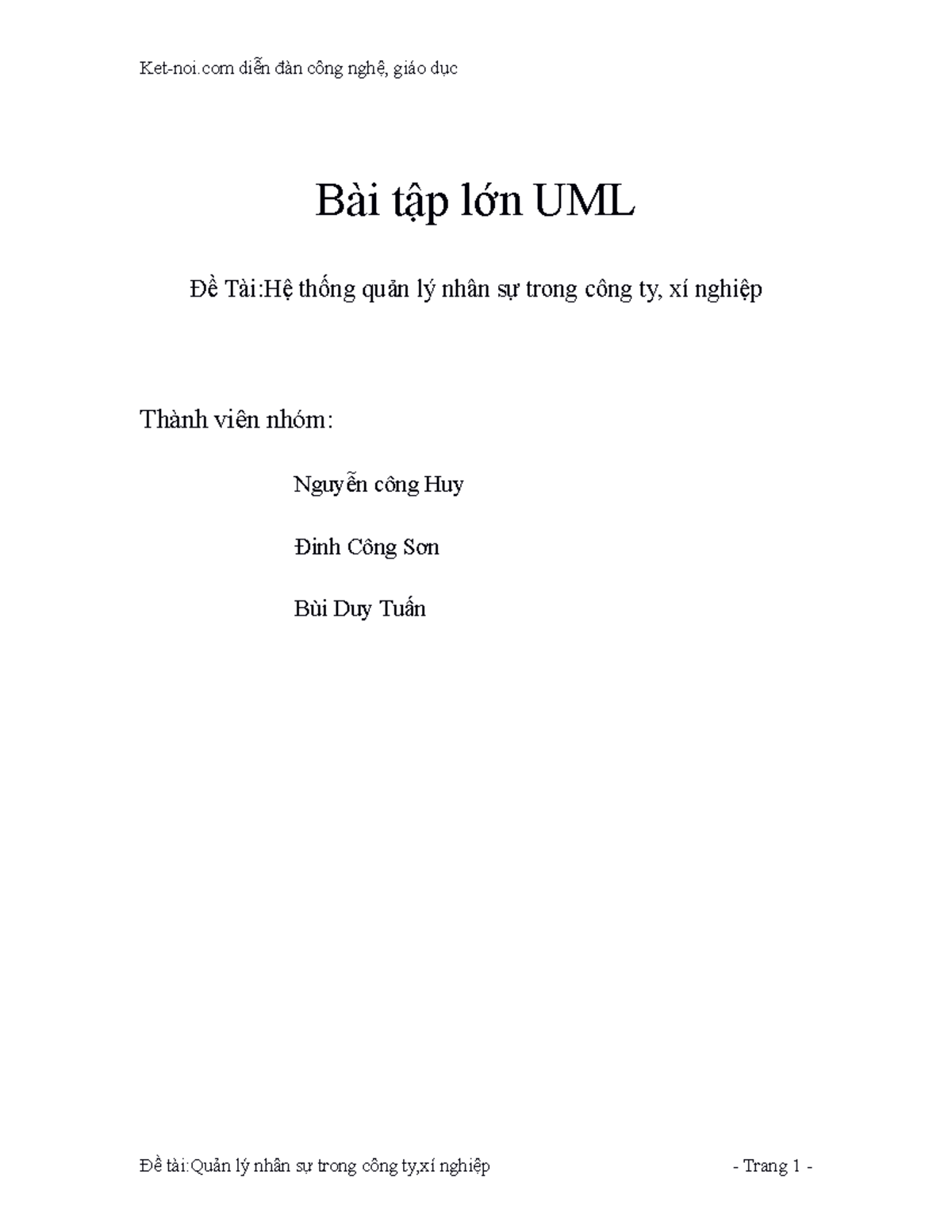 [123doc] - phan-tich-thiet-ke-huong-doi-tuong-uml-quan-ly-nhan-su-trong-cong-ty-xi-nghiep - Bài ...