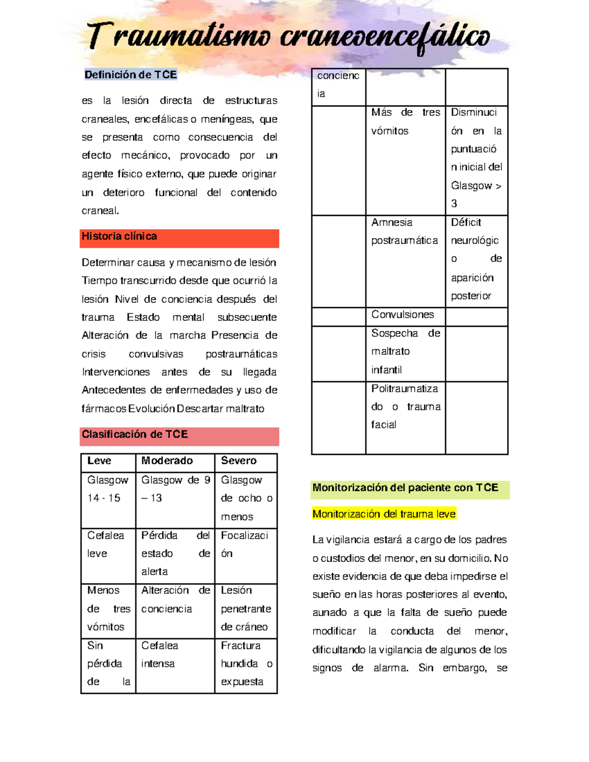 TCE - TRAUMATISMO CRANEOENCEFALICO - Definición de TCE es la lesión ...