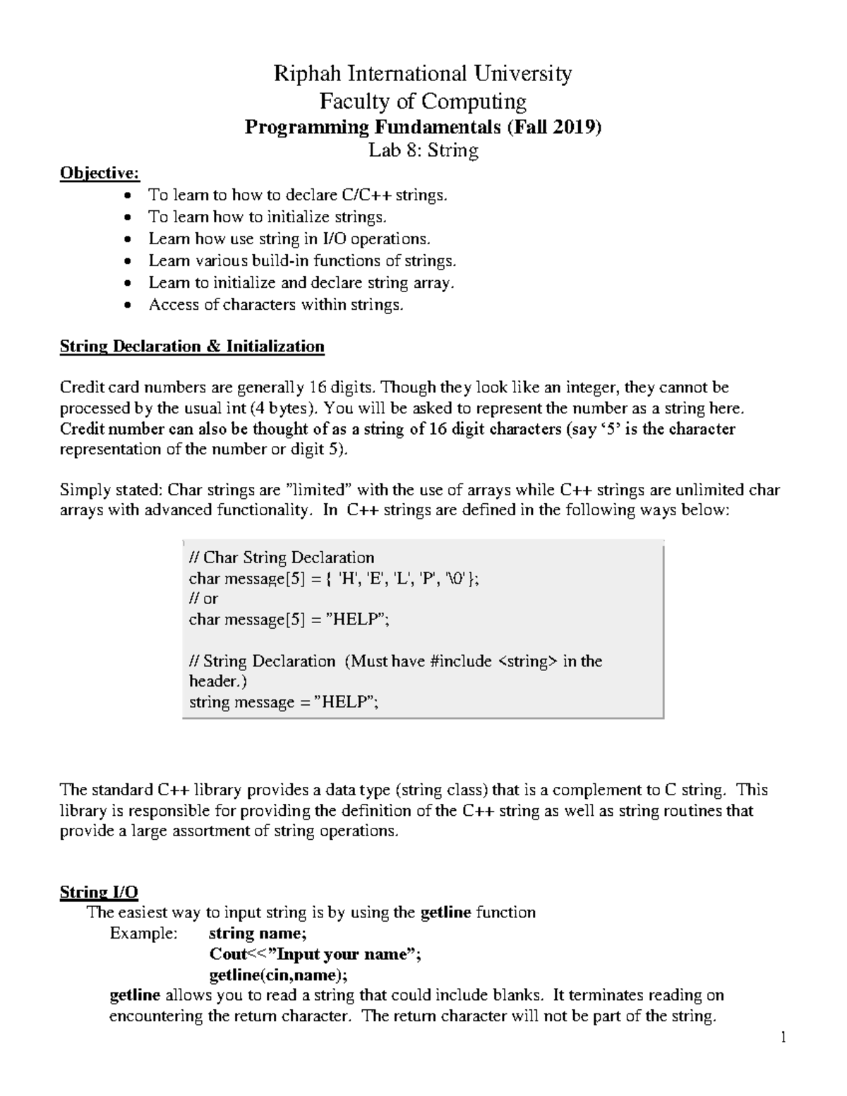 Lab 08-Strings - List names of the students who have taken at least one course that Professor ...