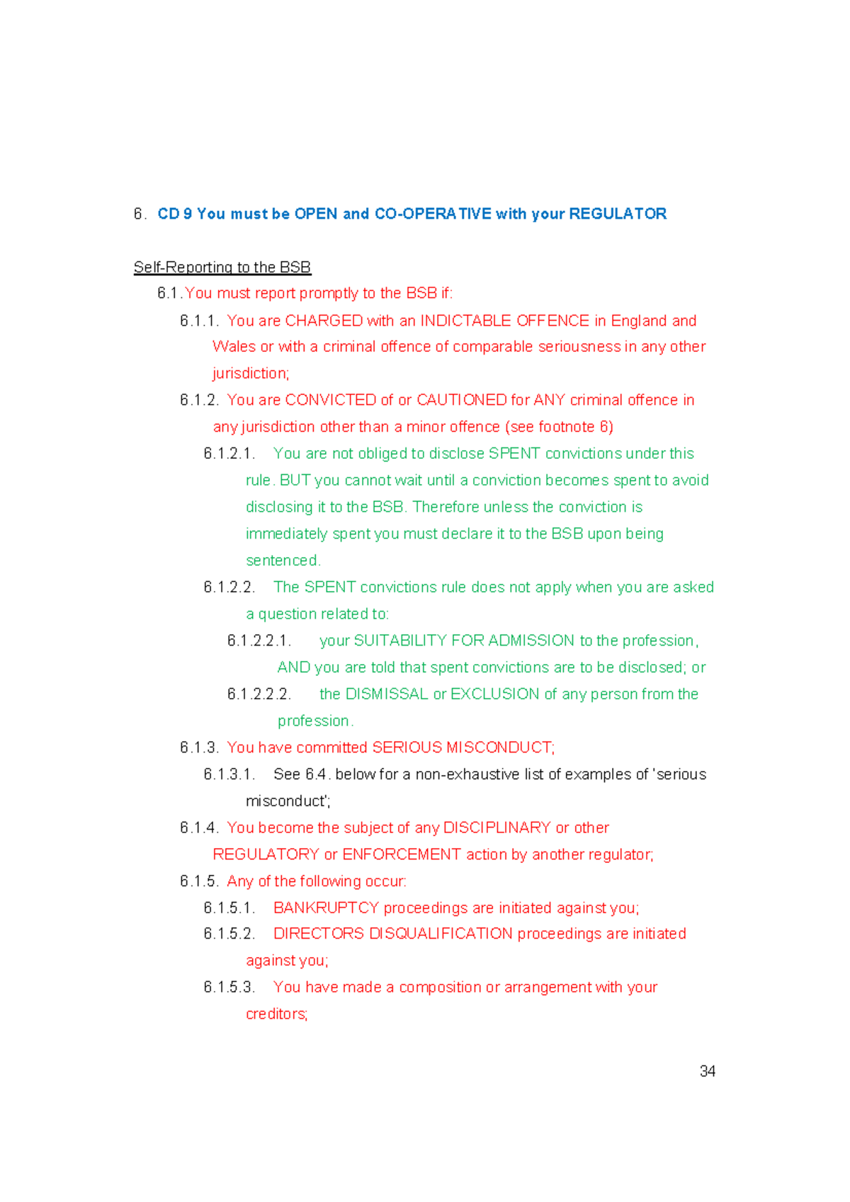 Chap 6 - study materials - CD 9 You must be OPEN and CO-OPERATIVE with ...