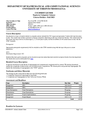Logisim reference - CSC258H: Logisim-Evolution Reference Alexander Klemenchuk (last updated by ...