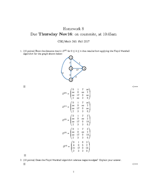 CSE340Exam1 - Quiz 1 Thursday Sep 27 CSE/Math 340: Fall 2016 ALL ...