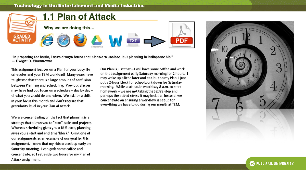 plan of attack content - This assignment focuses on a Plan for your ...