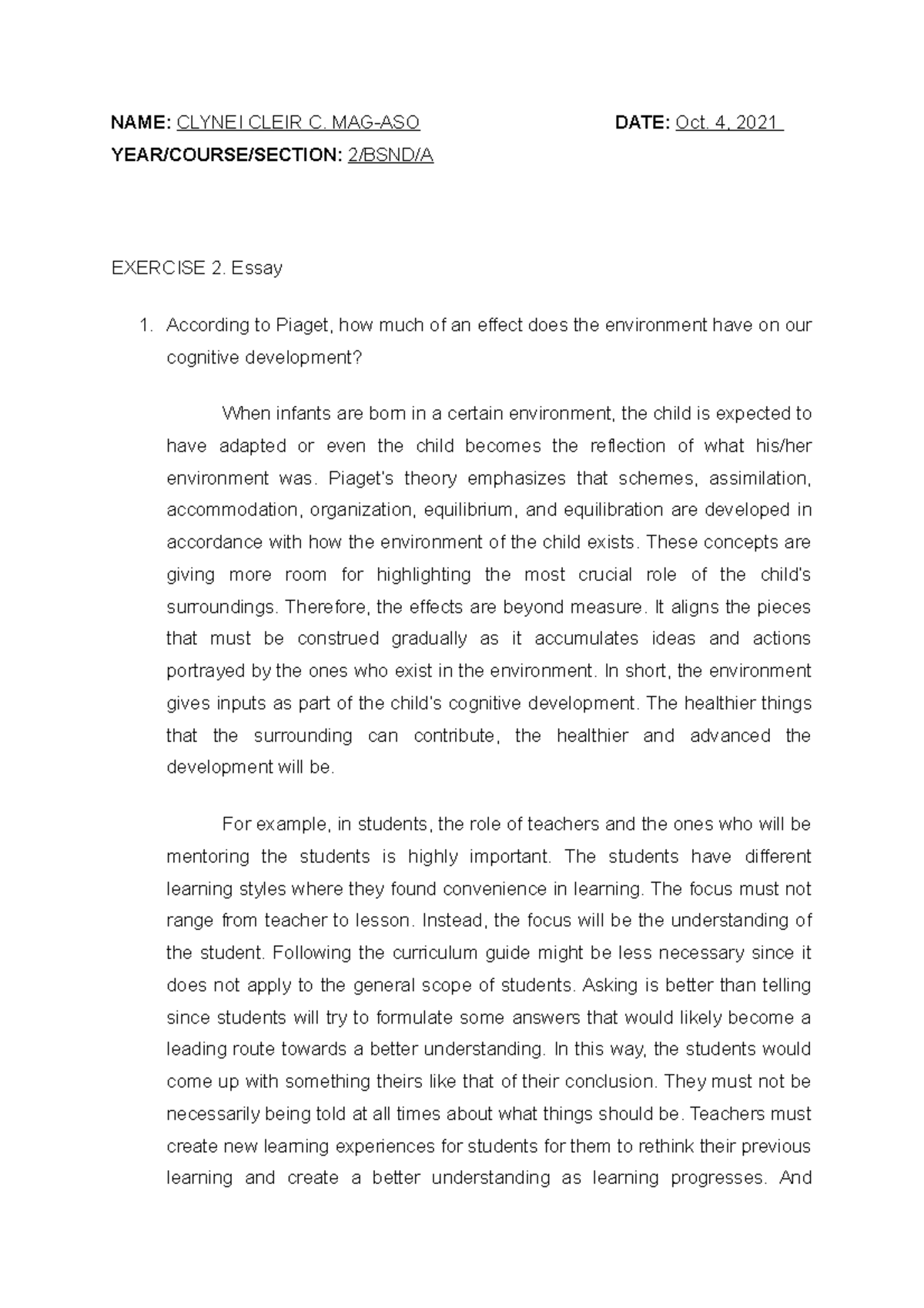 Mag-aso, CC Chapter 2 Activity 2 - NAME: CLYNEI CLEIR C. MAG-ASO DATE ...