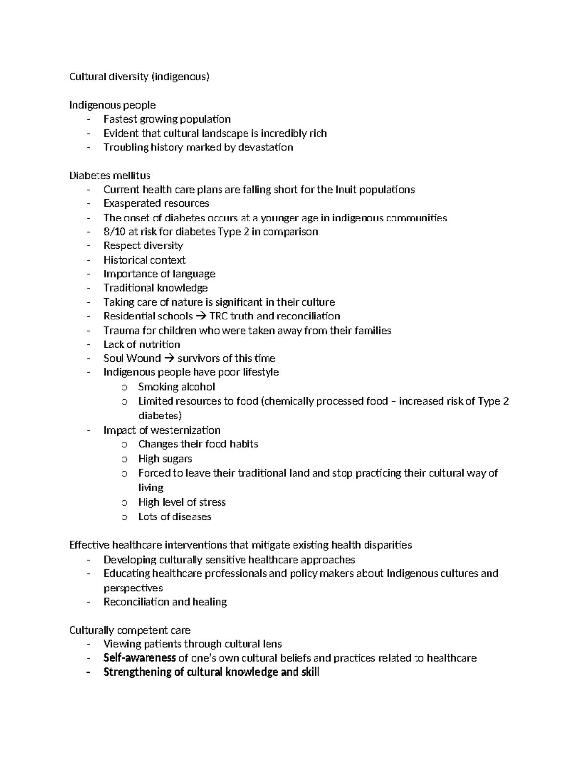 Class Notes for Discussion Board Questions - Cultural diversity ...