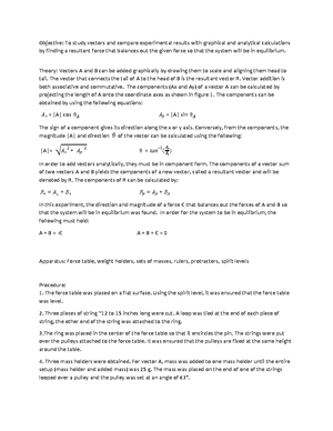 Obidike- Physics lab 5 (Ballistic Pendulumn) - Obidike, Unwana-Abasi D ...