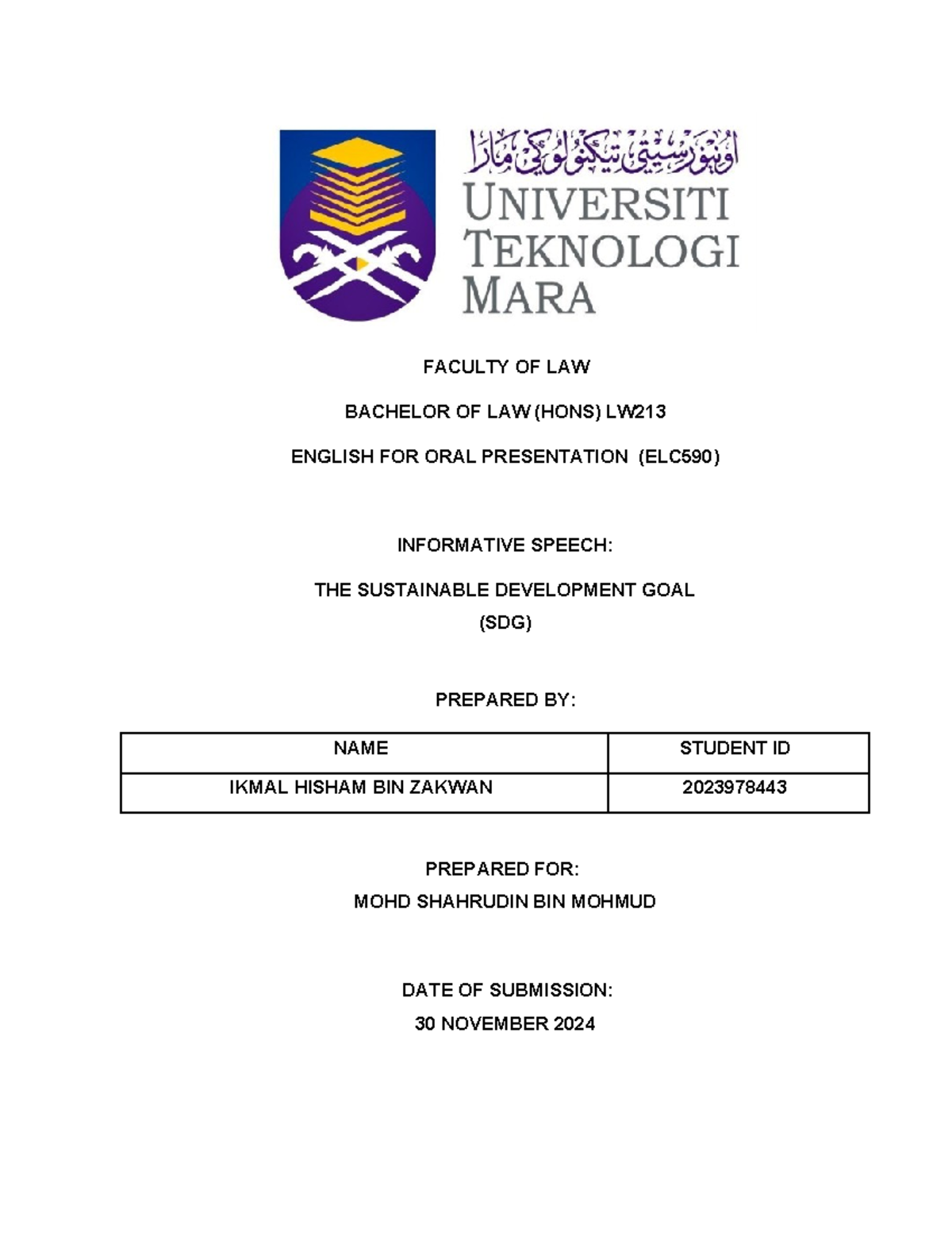 The Sustainable Development Goals - INTRODUCTION I. Picture a world ...