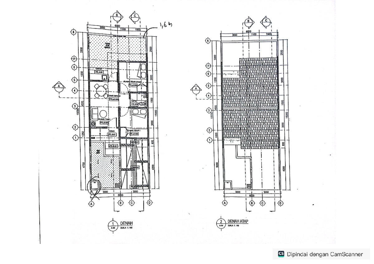 Layout Rumah, Listrik dan Air Type 45 - Universitas Pancasila - Studocu
