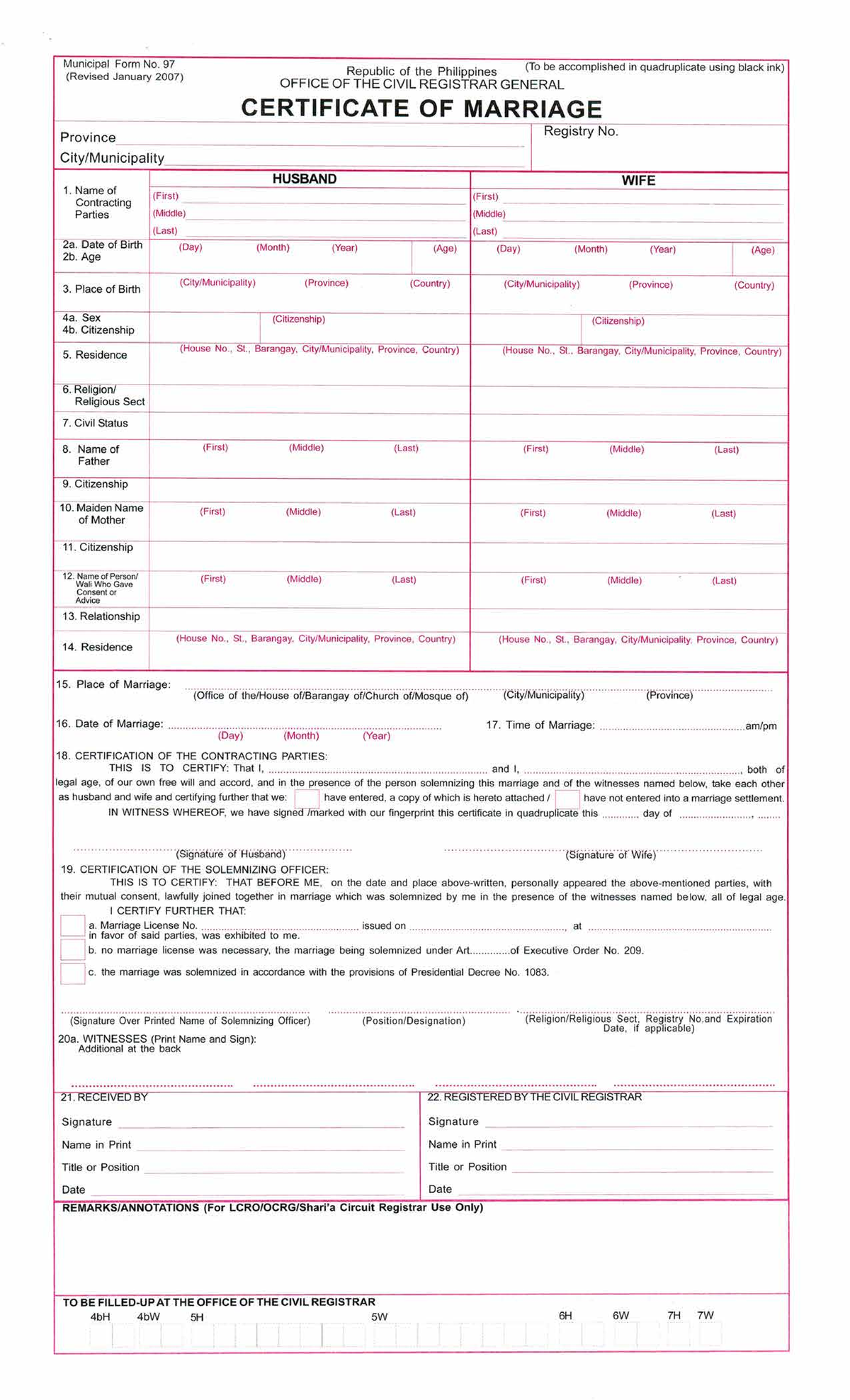 Certificate of Marriage - Legal Ethics - Studocu