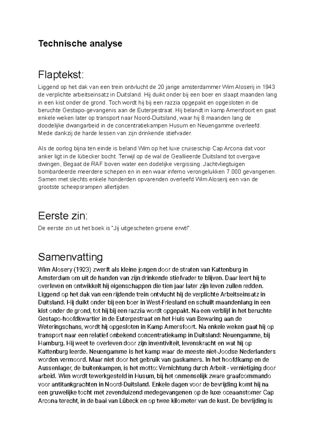 De laatstre getuige-3 - een technische analyse van het boek de laatste ...