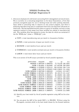 Midterm Practice Questions - 2023/24 Sem A MS3252 Final I. True or ...