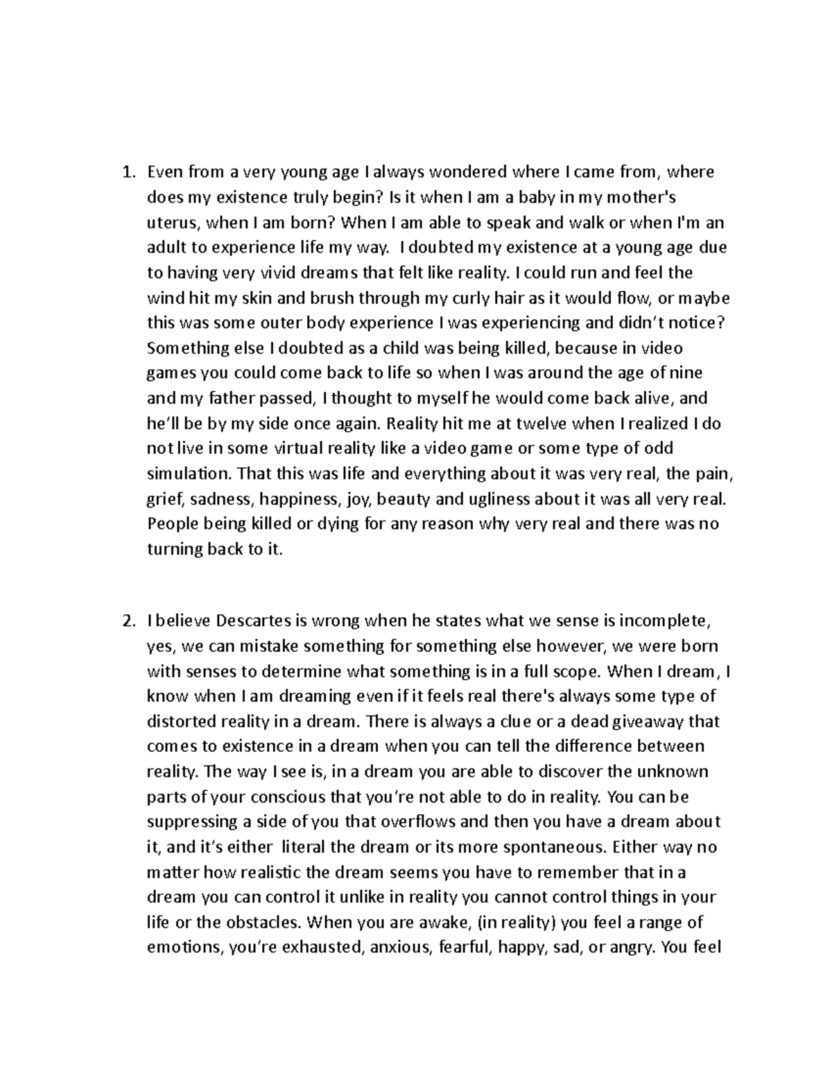 HUP 101 What is real paper - Even from a very young age I always ...