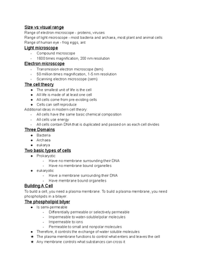 Chapter 4 - 4 - BIOL 1200 biology for health technologies - Chapter 4 ...
