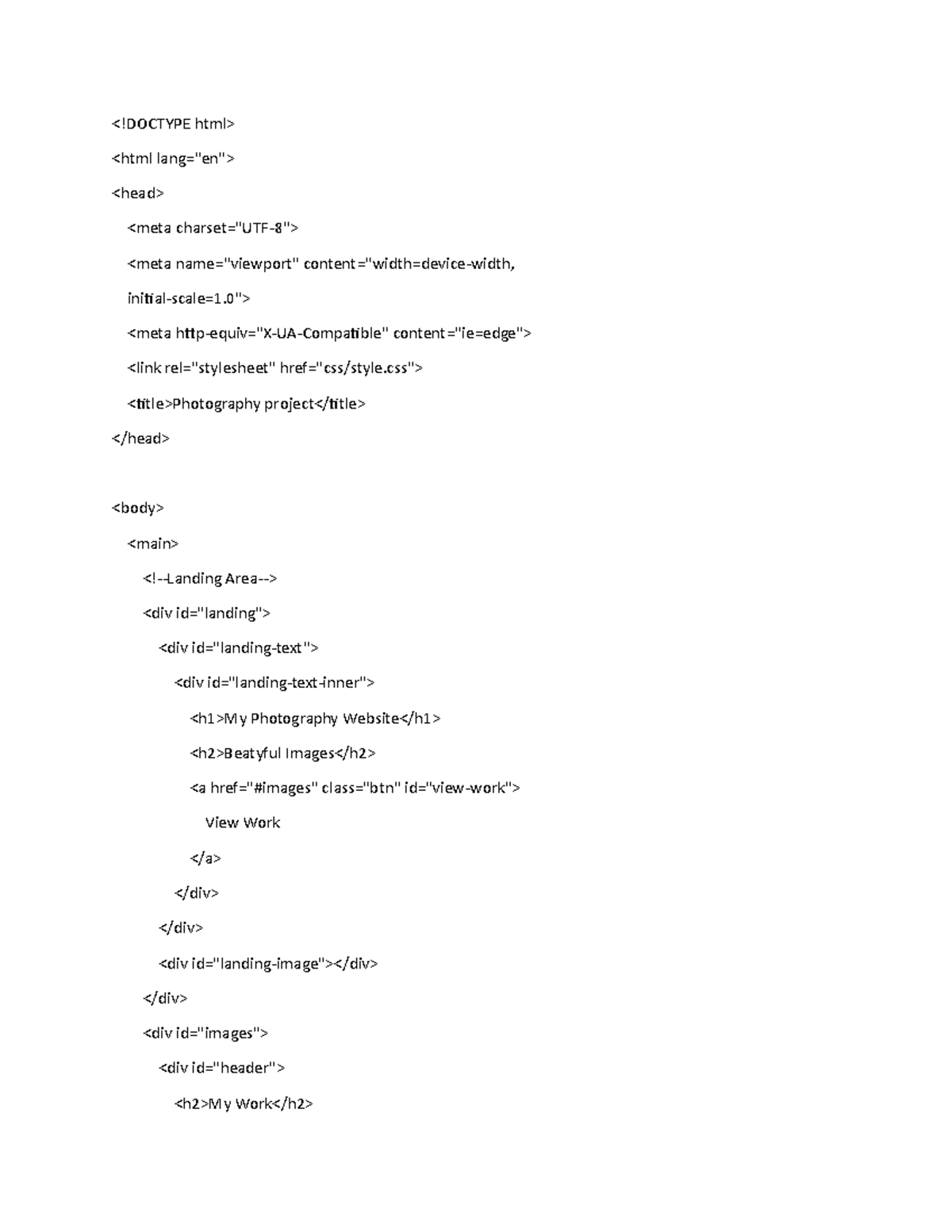 Webpage code - This code is essential for audit course