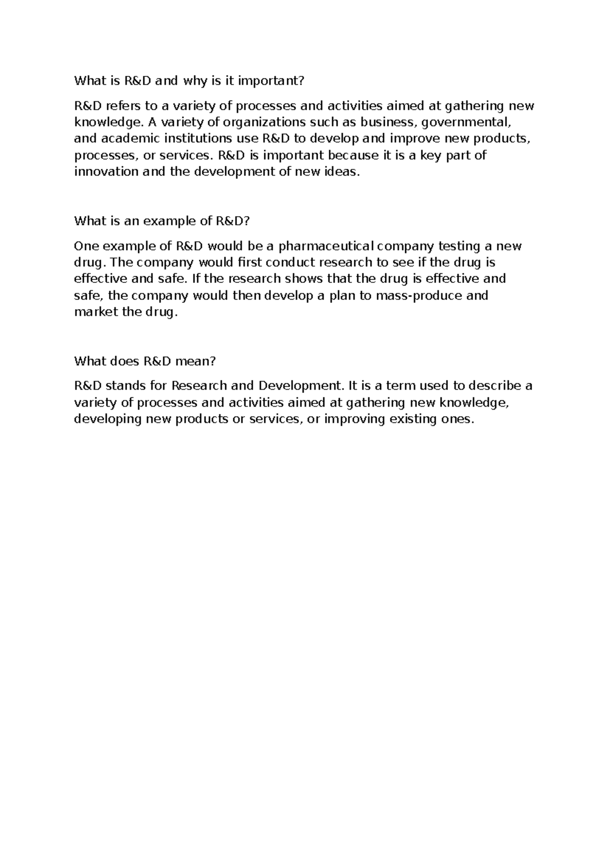 Research and development - What is R&D and why is it important? R&D ...