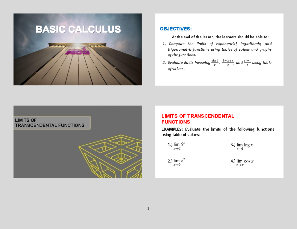 Basic Calculus Handout 2 - Differential Equation - PUP - Studocu