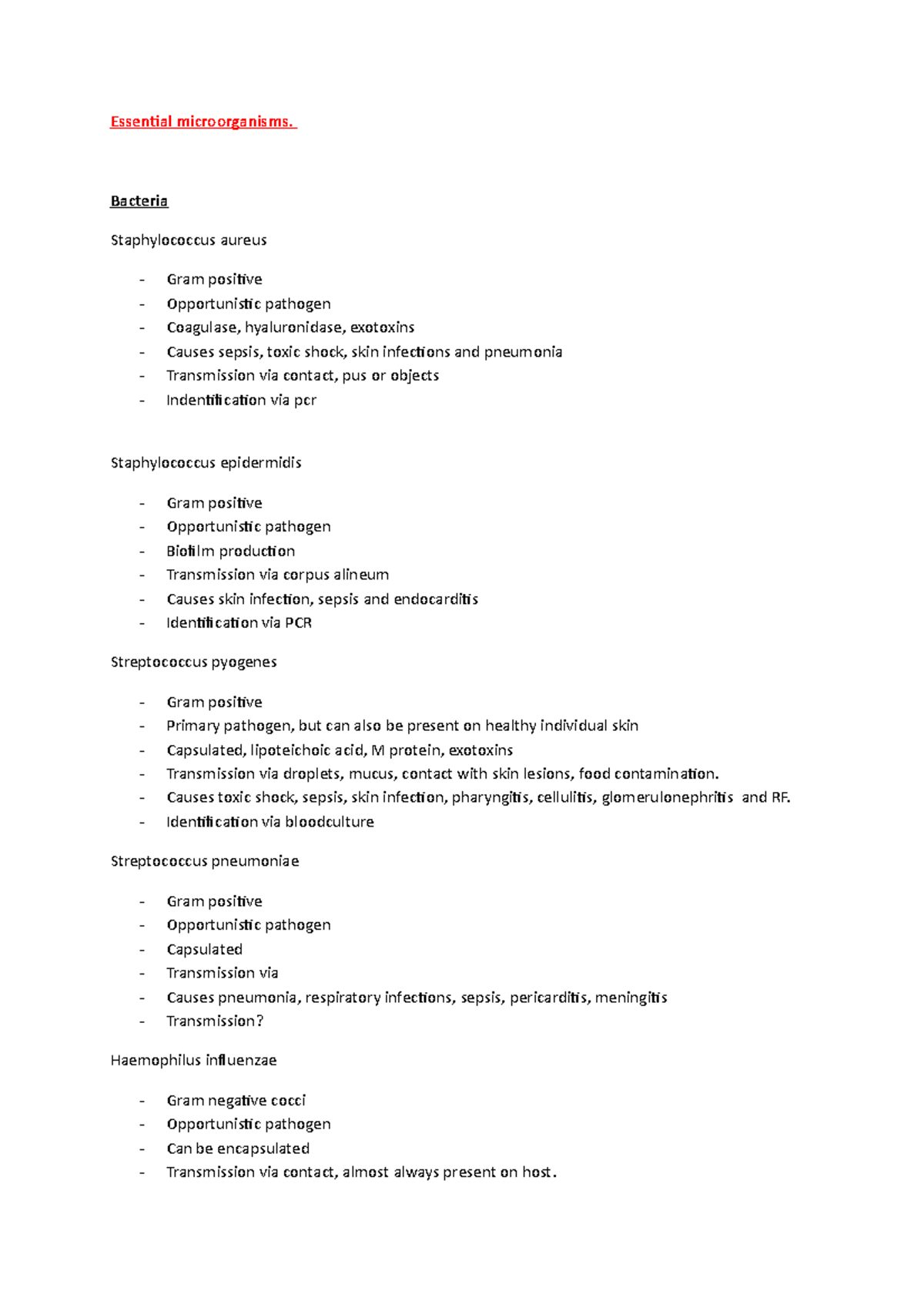 Essential microorganisms - Essential hyaluronidase, sepsis, toxic shock ...