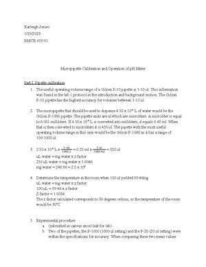 Biochem Lab Report on PH - Ariana Clough TA Biochemistry Lab 9 ...