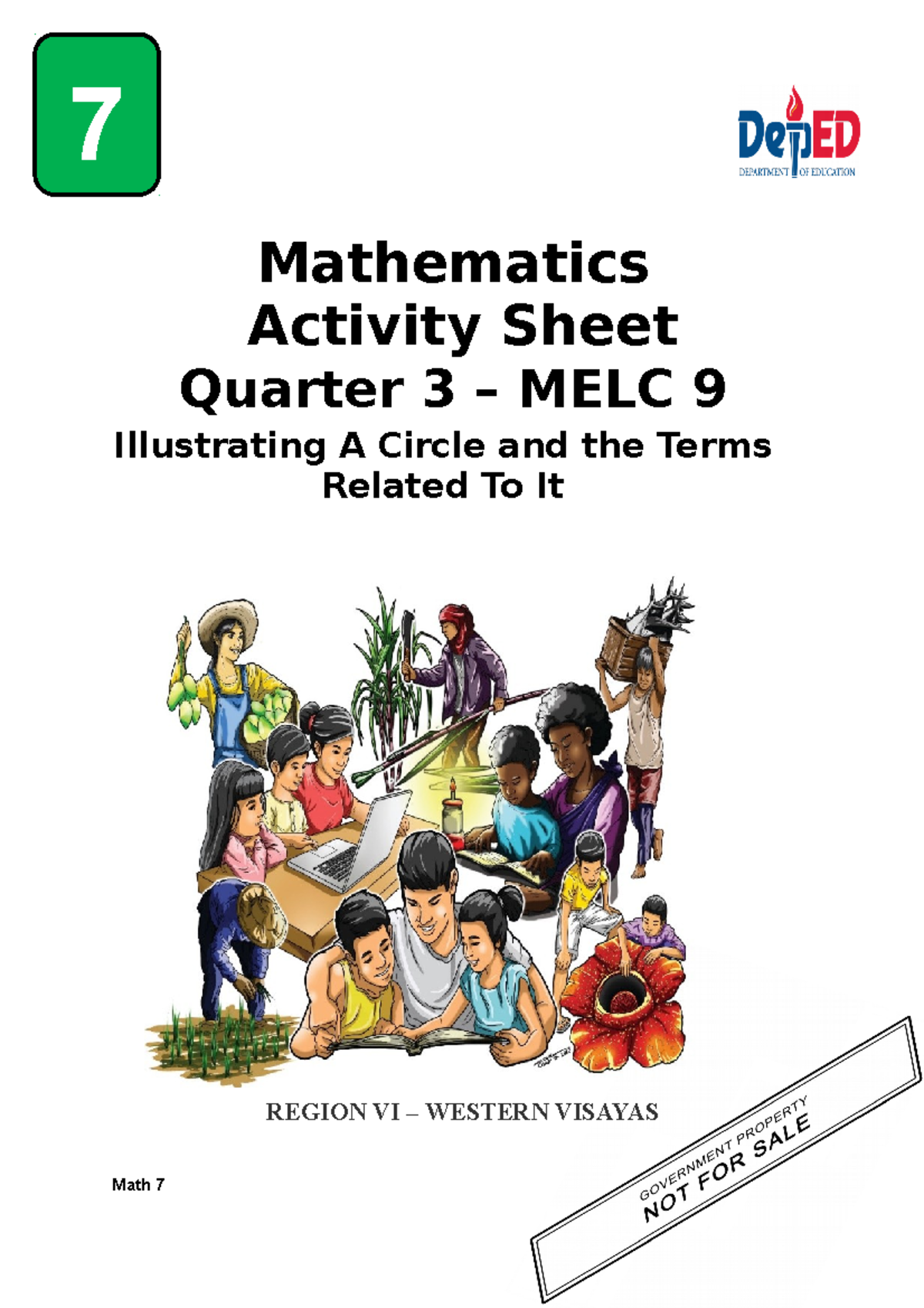 LAS Math 7 Q3 Week7 MELC 9 Final Edited 1 - Illustrating A Circle and ...