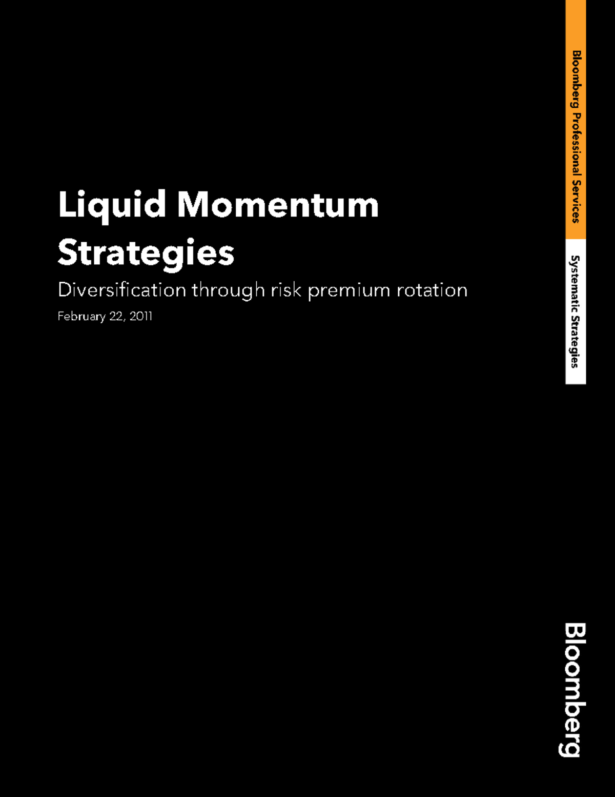 Liquid Momentum Strategies - Liquid Momentum Strategies Diversification ...