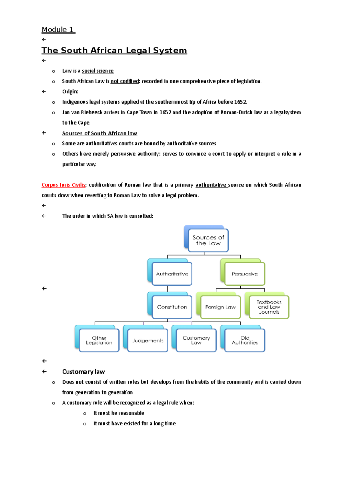 commercial law 1501 - summarized notes from all chapters - Module 1 ← ...