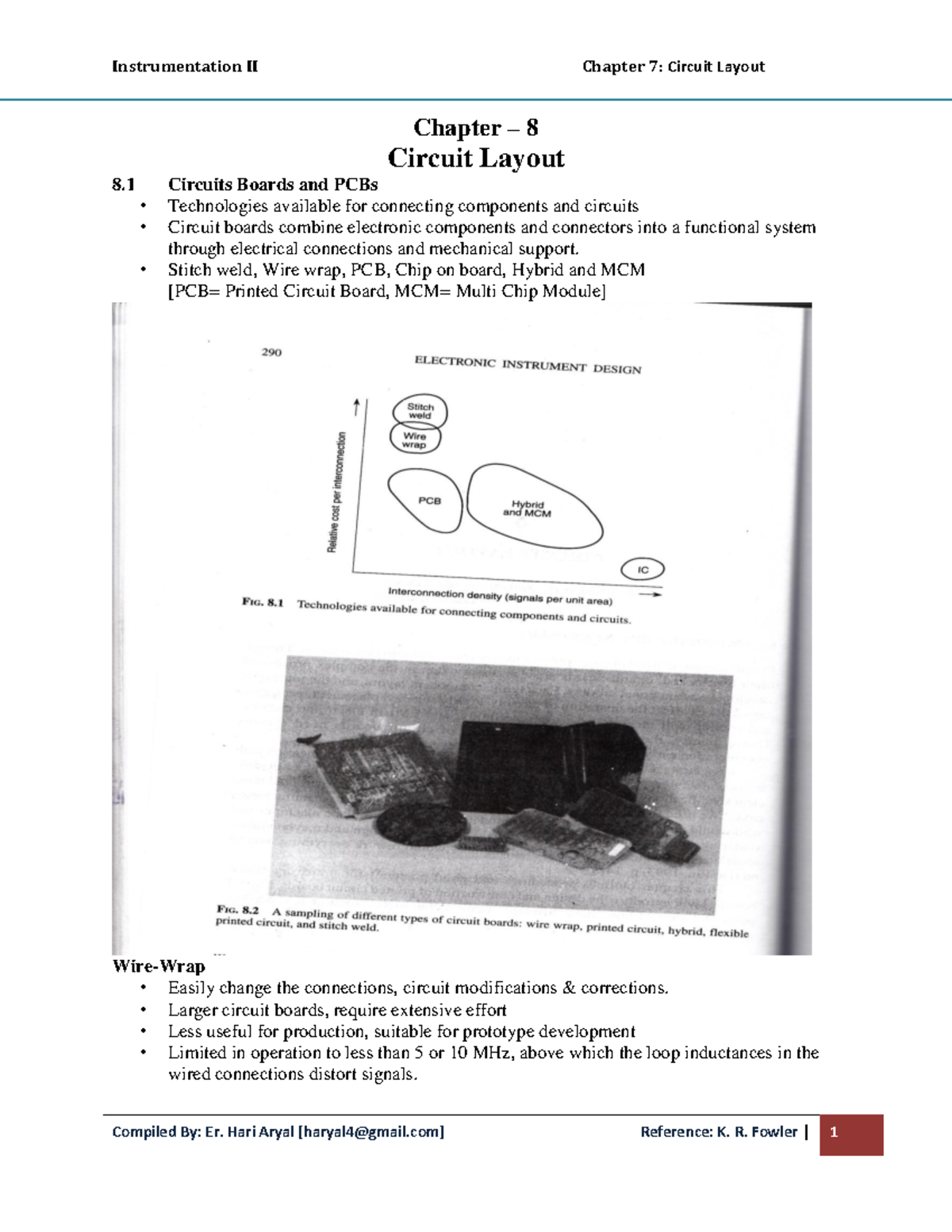 Chapter 8 - Circuit Layout - Chapter – 8 Circuit Layout 8 Circuits ...