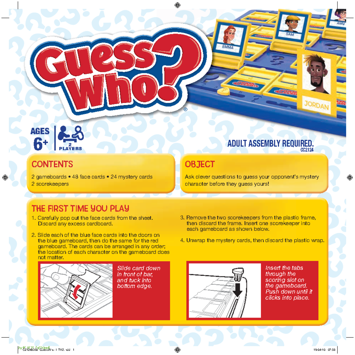 C2124 en-us Guess-Who-Classic-Game - 9 x 9” 4C2S, full bleed CONTENTS 2 ...