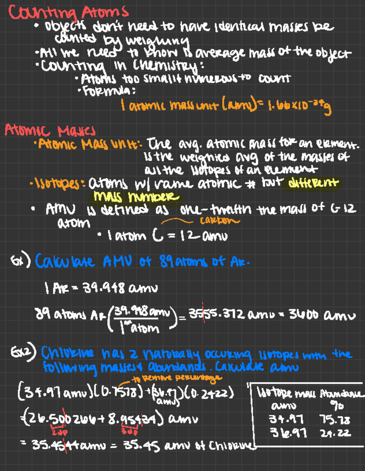 Chapter 6 Chemical Composition - Counting Atoms Objects need to have ...