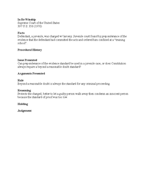 Regina v. Cunningham - Case brief. - Regina v. Cunningham Court of ...