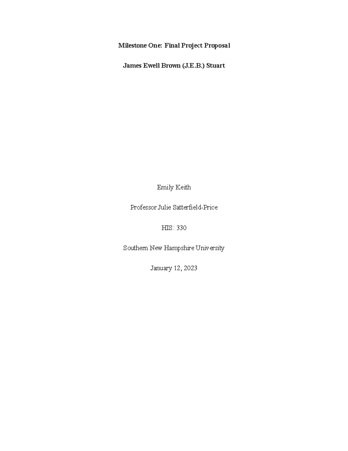 2-2 Topic Proposal - Milestone One: Final Project Proposal James Ewell ...
