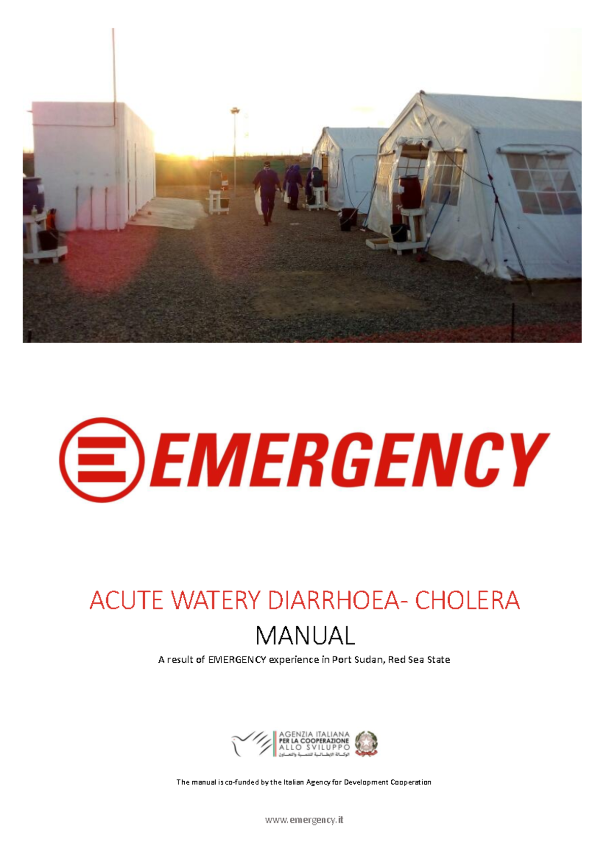 Manuale-AWD- Emergency - emergency ACUTE WATERY DIARRHOEA- CHOLERA ...