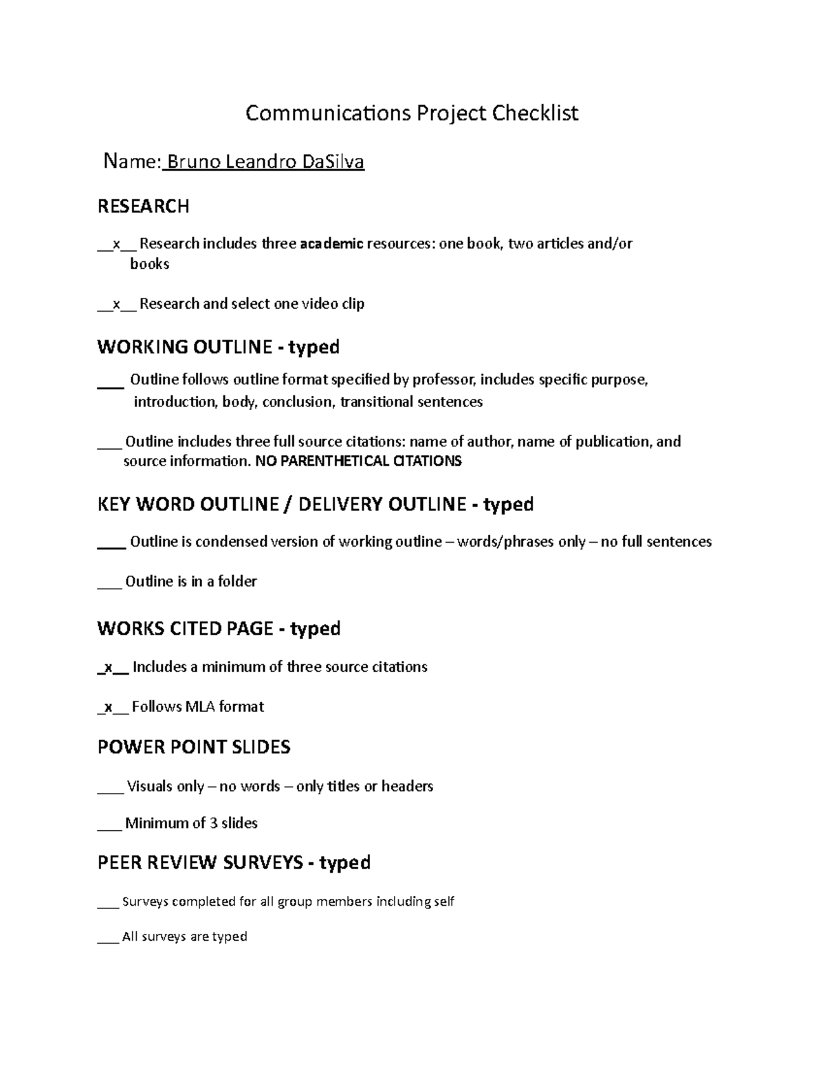 Communications Project Checklist-3 - Communications Project Checklist ...