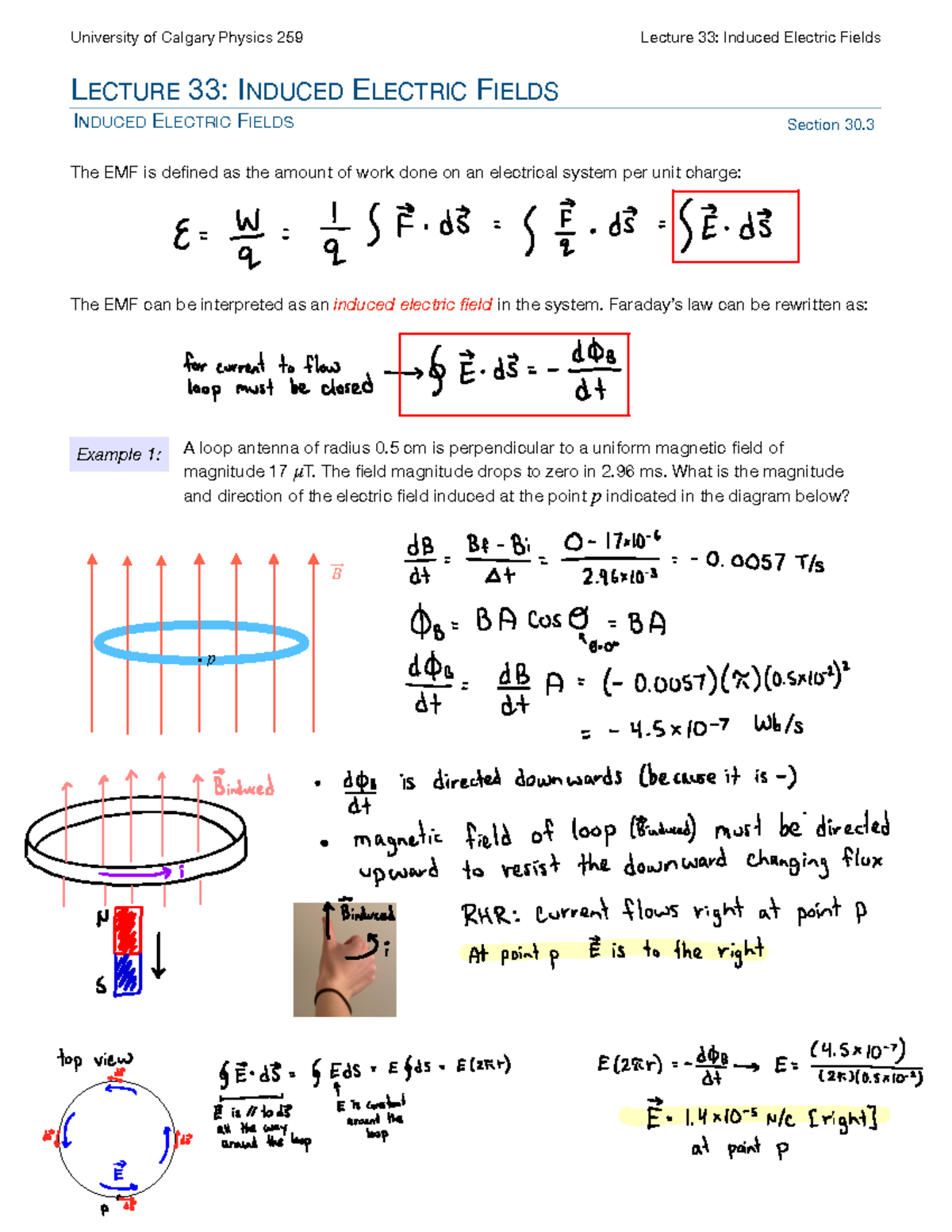 Lecture 33 filledin - University of Calgary Physics 259 Lecture 33 ...