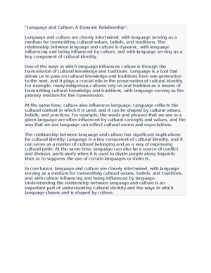 The Evolution of Language - "The Evolution of Language: A Window into ...