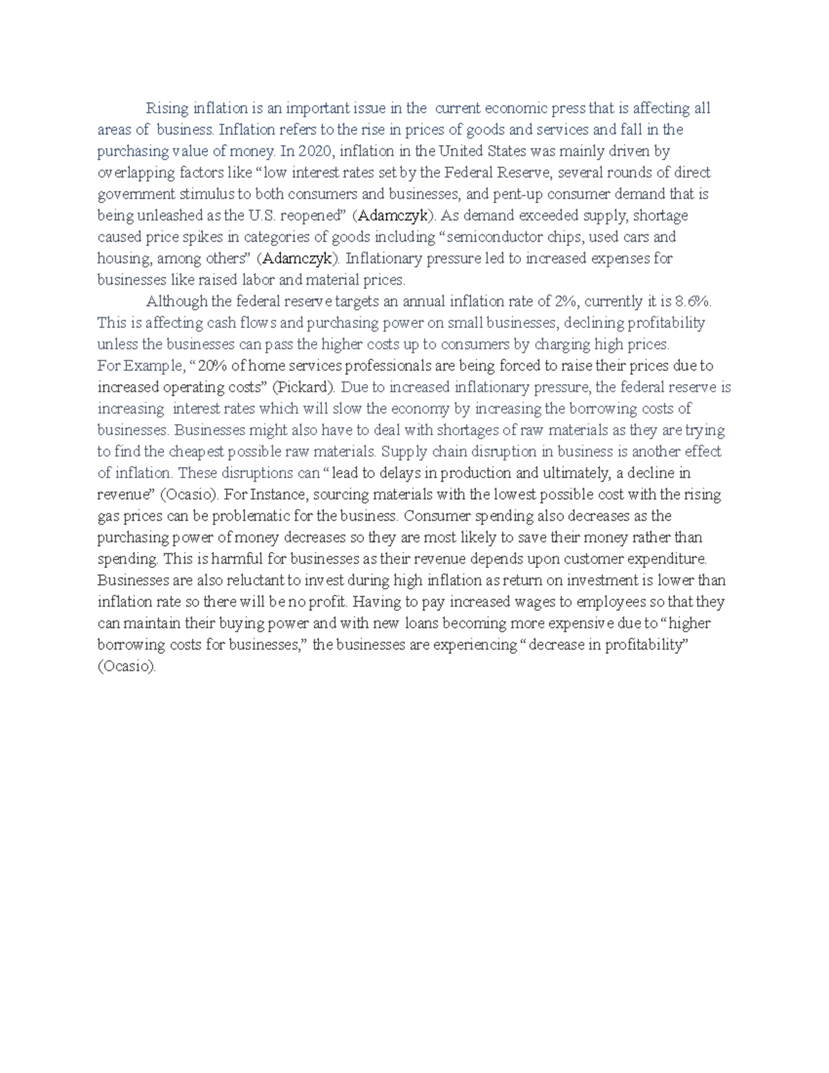 Economic Issue - My own notes about understanding of inflation - Rising ...