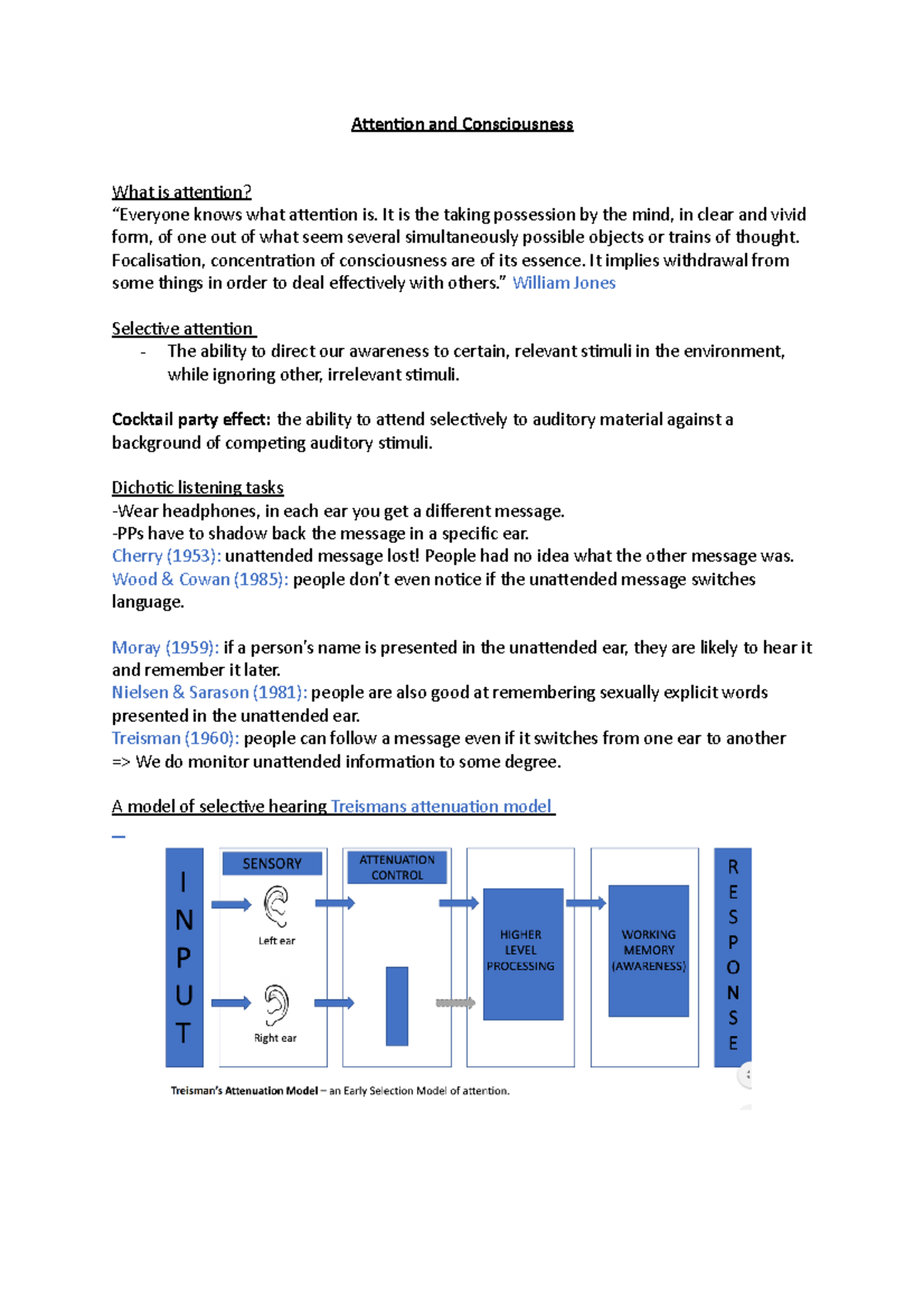 Attention and Consciousness - It is the taking possession by the mind ...